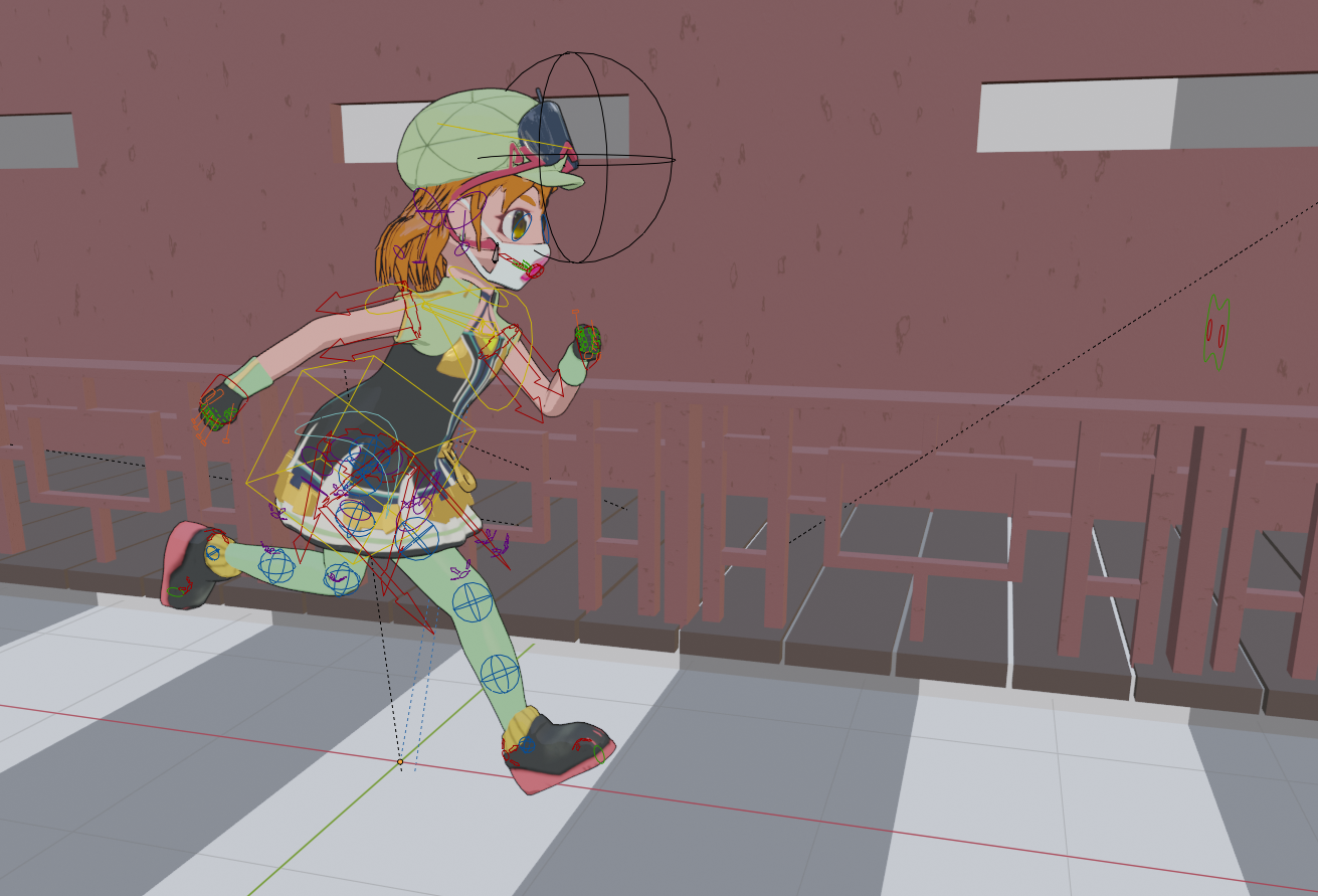 Run cycle (Modeled and animated in Blender, rendered with Eevee 2.9 ...